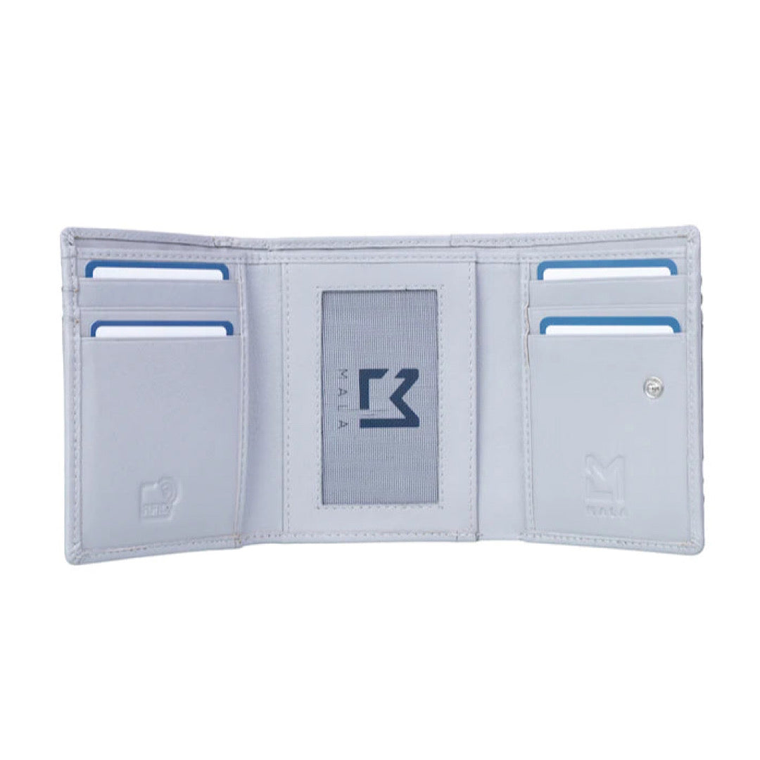 Vinny & Victor Compact Leather Purse | Grey – Bucks Leather